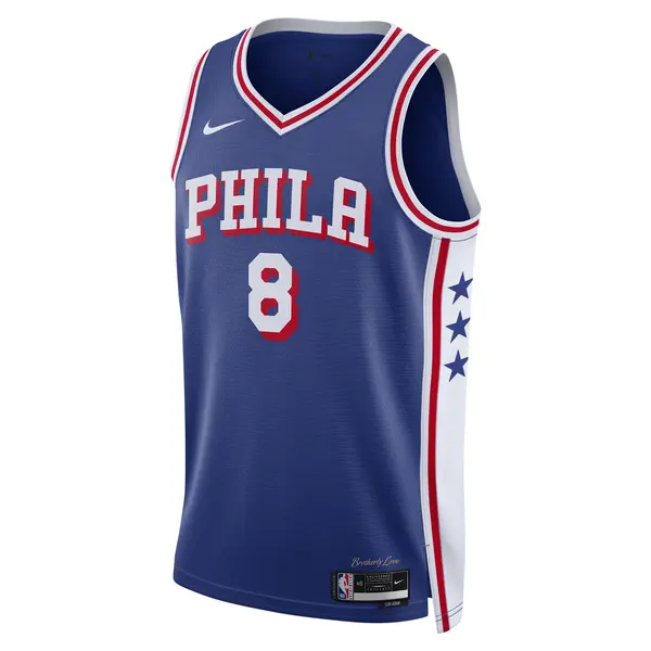Nike Philadelphia 76ers Icon Edition Dri-fit Nba Swingman Jersey - Blue