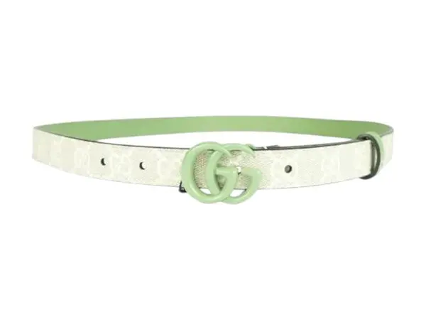 Gucci Gg Marmont Belt - Light Green