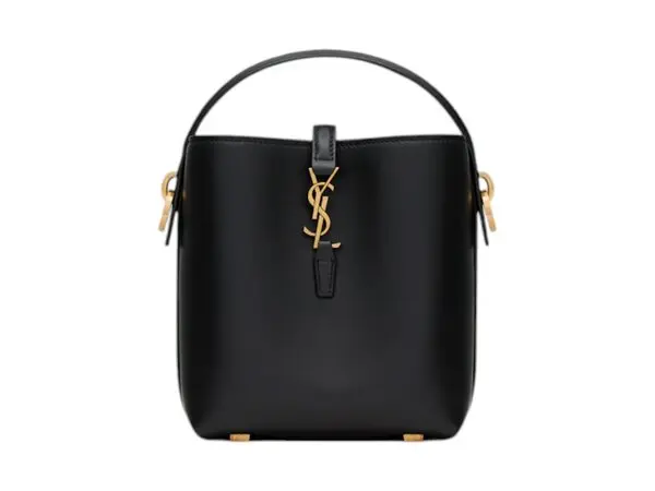 Saint Laurent The 37 Mini Shiny Leather Bag - Black
