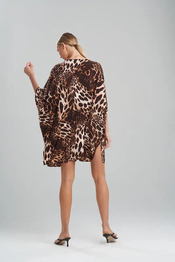 Natori Leopard Jersey Cover-up