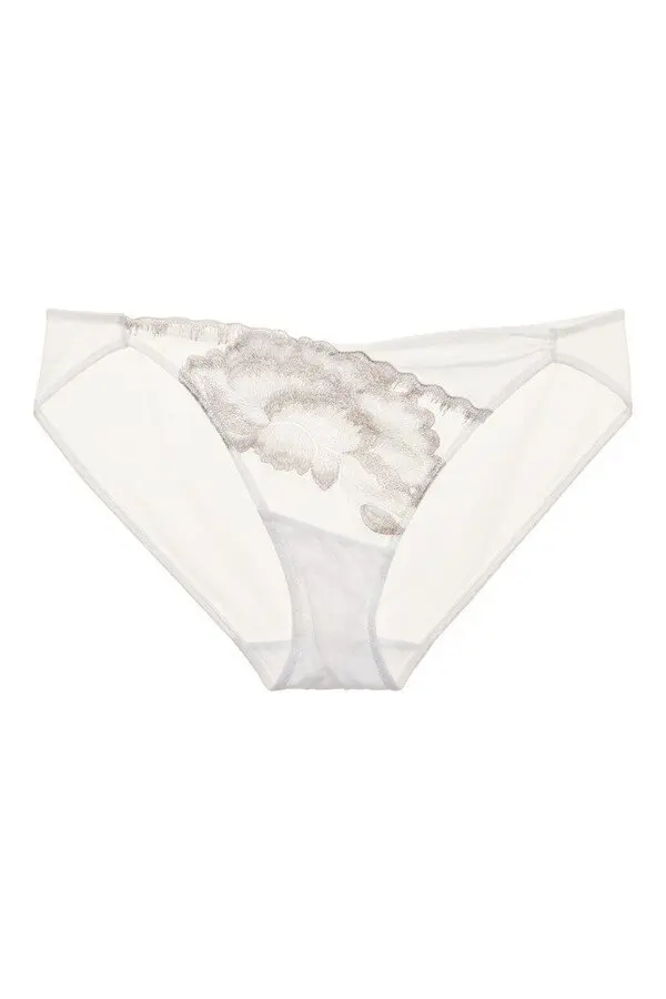 Natori Natorious Embroidered Bikini - White