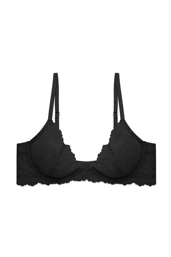 Natori Peony Unlined Underwire Bra - Black