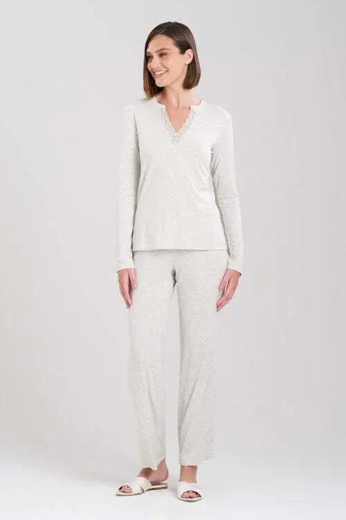 Natori Feathers Essentials Lenzing Ecovero Viscose Lace Applique Pj