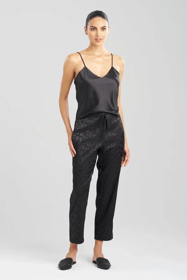 Natori Decadence Animal Jacquard Slim Pants