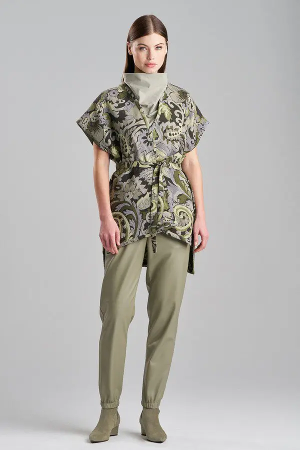 Natori Shinrin Paisley Jacquard Poncho Wrap