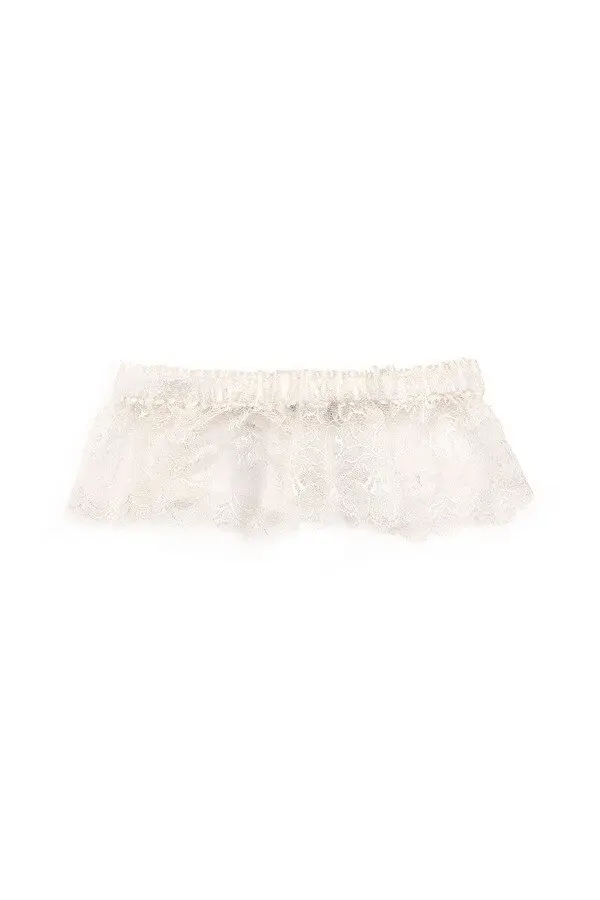 Natori Lolita Silk Garter - White