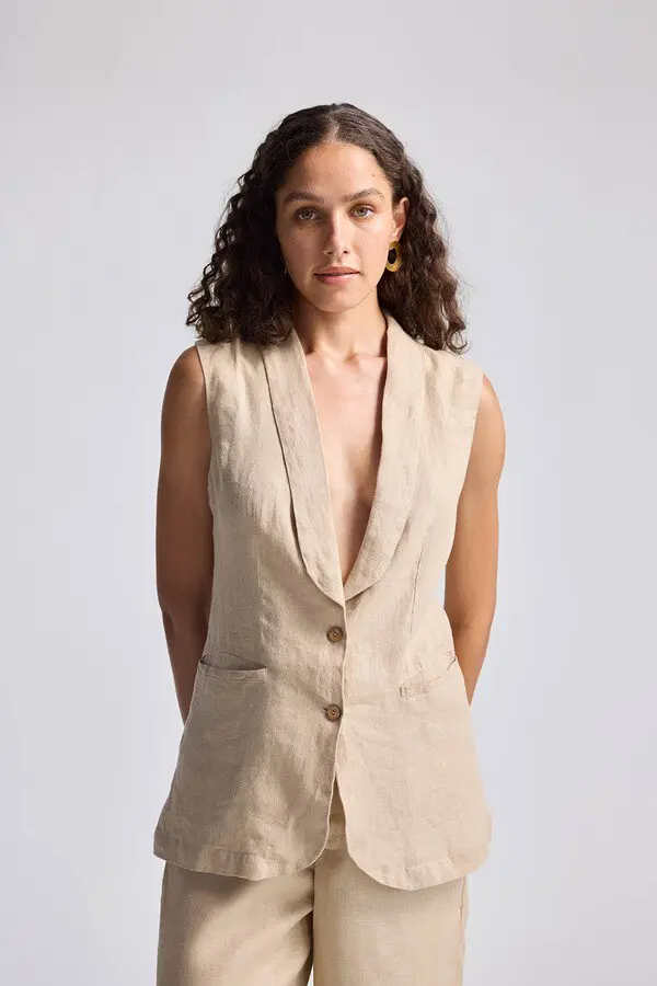 REISTOR Sleeveless Hemp Jacket
