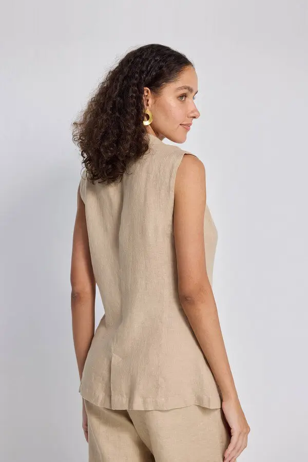 REISTOR Sleeveless Hemp Jacket