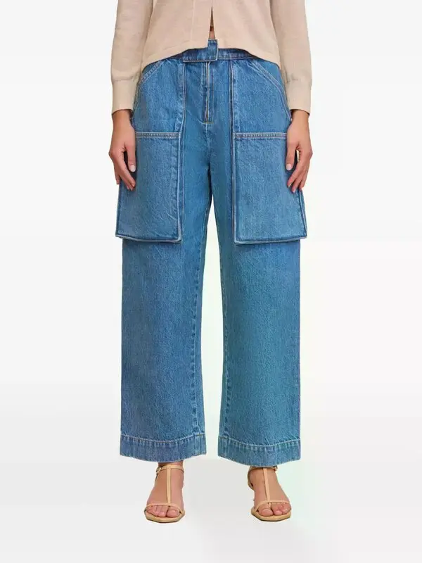 Cult Gaia Cotton Cropped Jeans