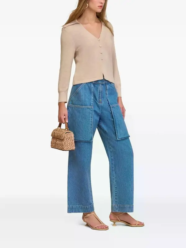 Cult Gaia Cotton Cropped Jeans