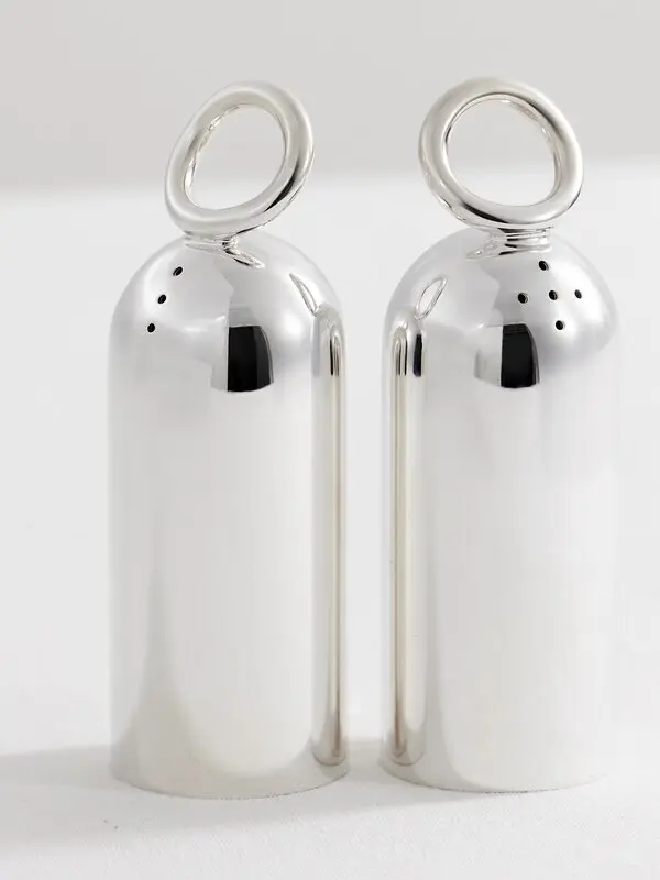 Christofle Vertigo -plated Salt And Pepper Shakers