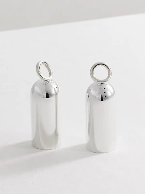 Christofle Vertigo -plated Salt And Pepper Shakers
