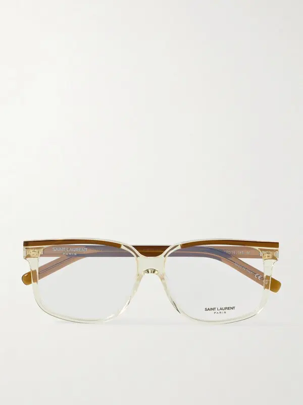 Saint Laurent Square-frame Optical Glasses - Brown