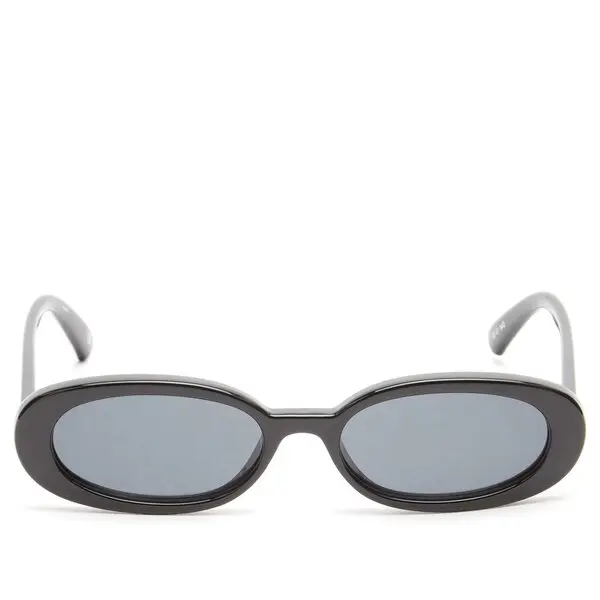 Le Specs Outta Love Oval Sunglasses - Black
