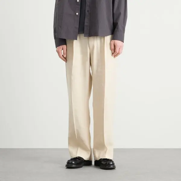 Nn07 Kay Linen Blend Trousers - Ivory