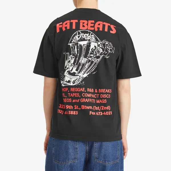 PLEASURES X Fat Beats 9th Street T-shirt
