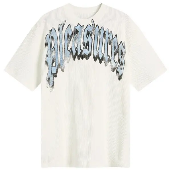 PLEASURES Twitch Waffle T-shirt - White