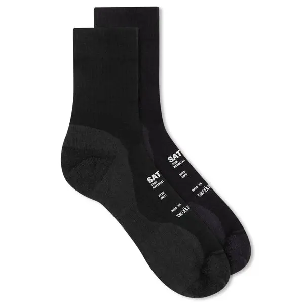 Satisfy Merino Nylon Tube Socks - Black
