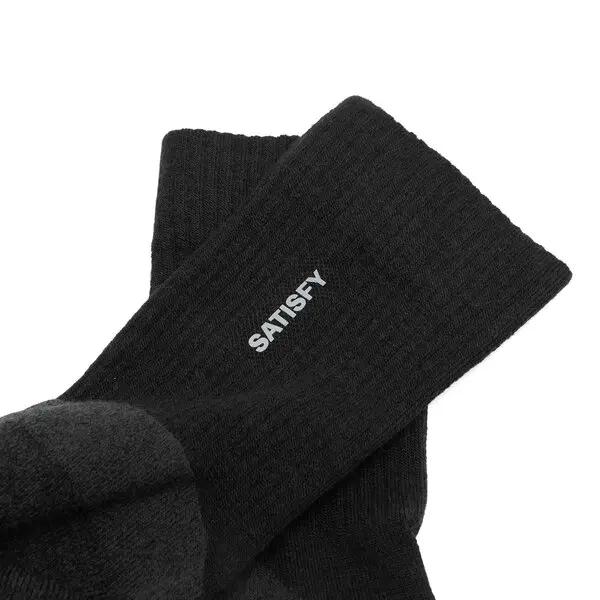 Satisfy Merino Nylon Tube Socks - Black