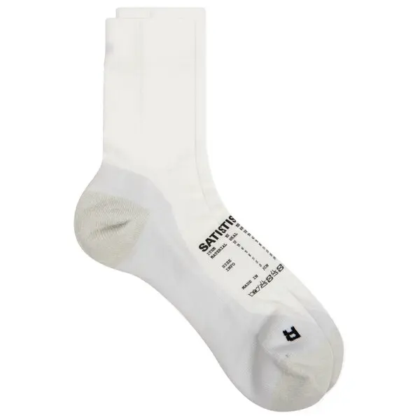 Satisfy Merino Nylon Tube Socks - Off White