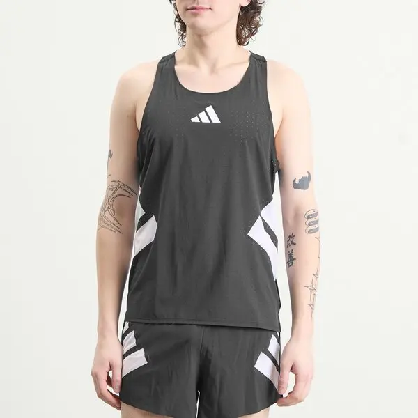 Adidas Adizero Road To Records Tank Top - Black