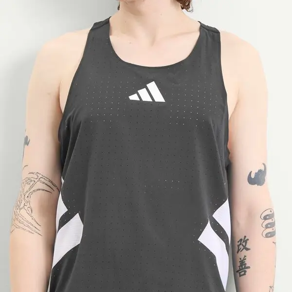 Adidas Adizero Road To Records Tank Top - Black