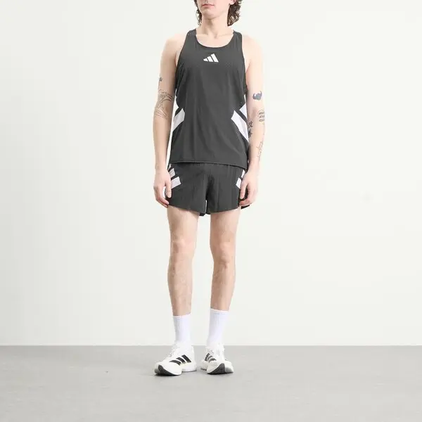 Adidas Adizero Road To Records Tank Top - Black