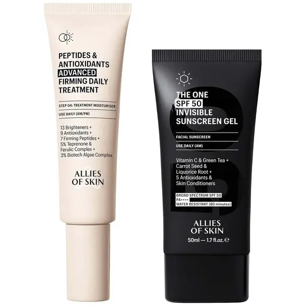 ALLIES OF SKIN Clinical Firming Peptide Moisturizer & Invisible Spf Duo - One-color