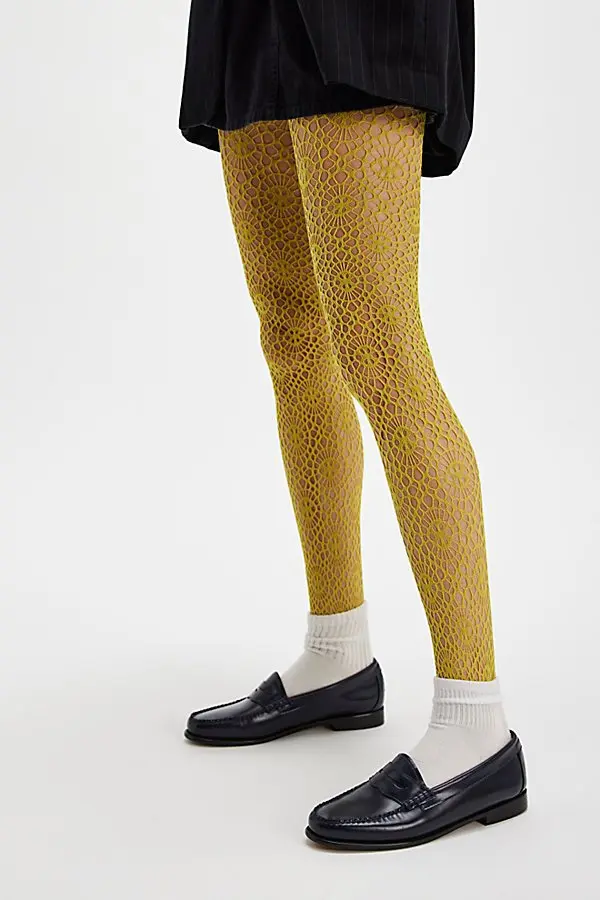 Swedish Stockings Lykke Tights - Apple Green