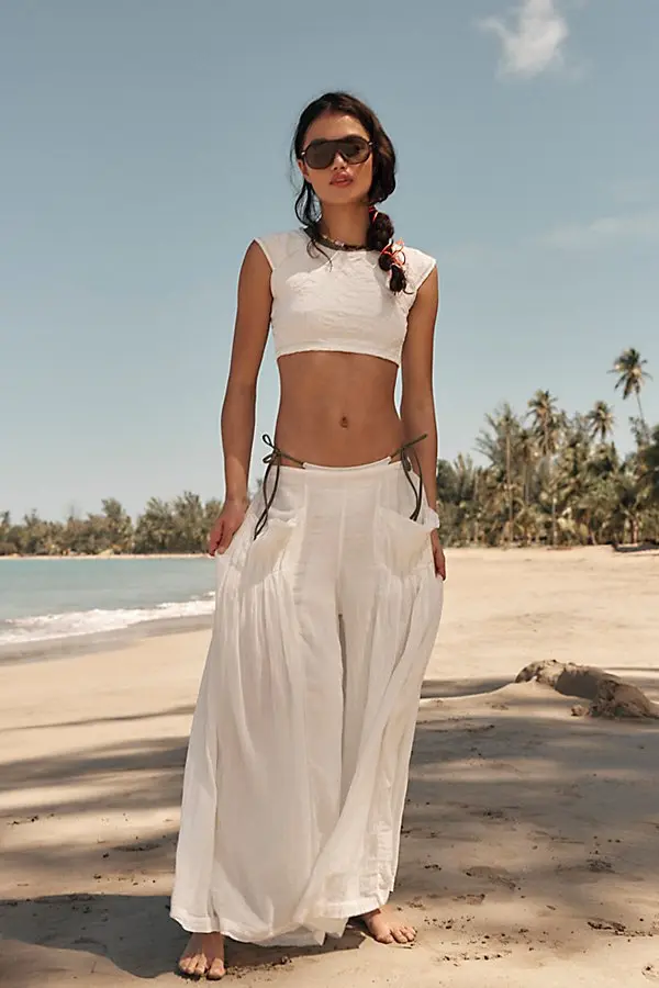 Free People Crinkled Dune Pant