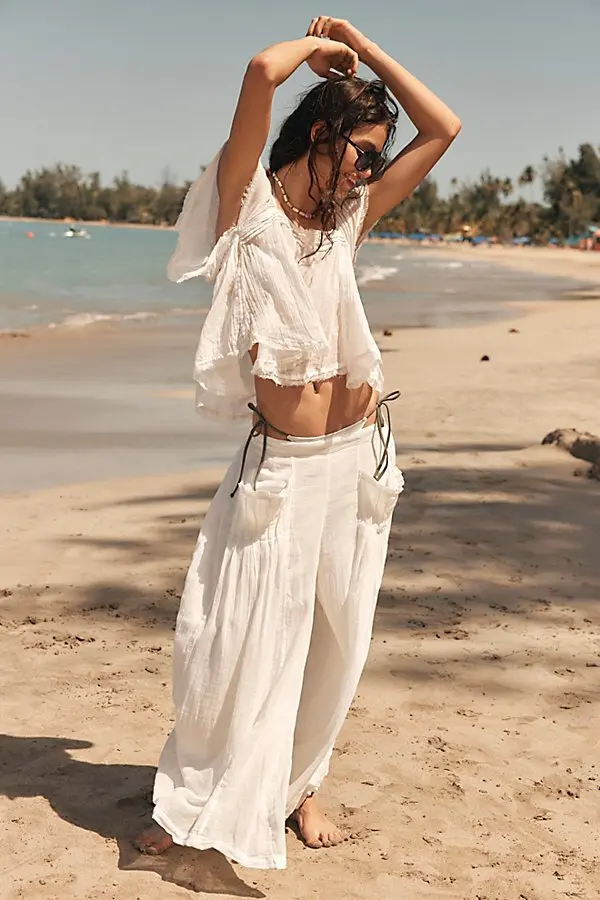 Free People Crinkled Dune Pant