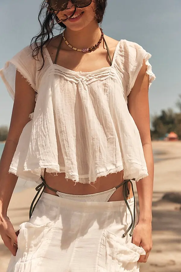 Free People Crinkled Dune Pant