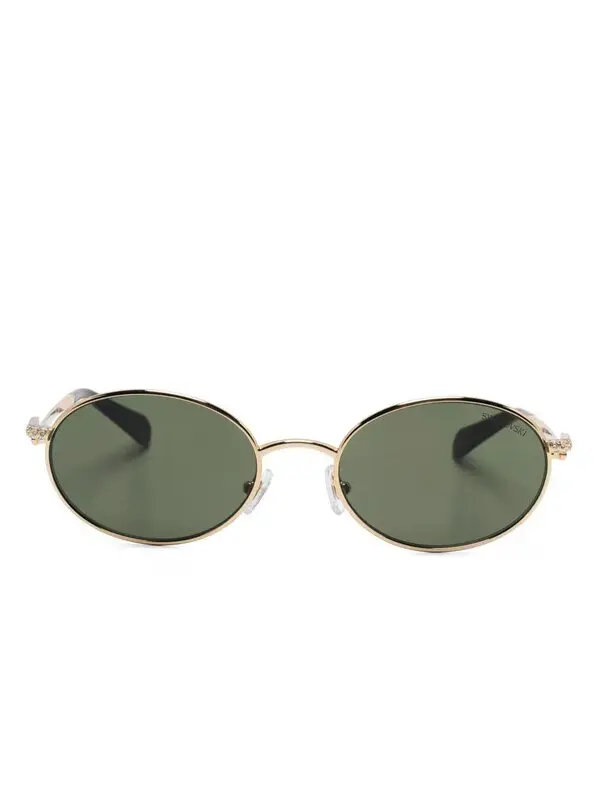 SWAROVSKI Oval-frame Sunglasses - Gold
