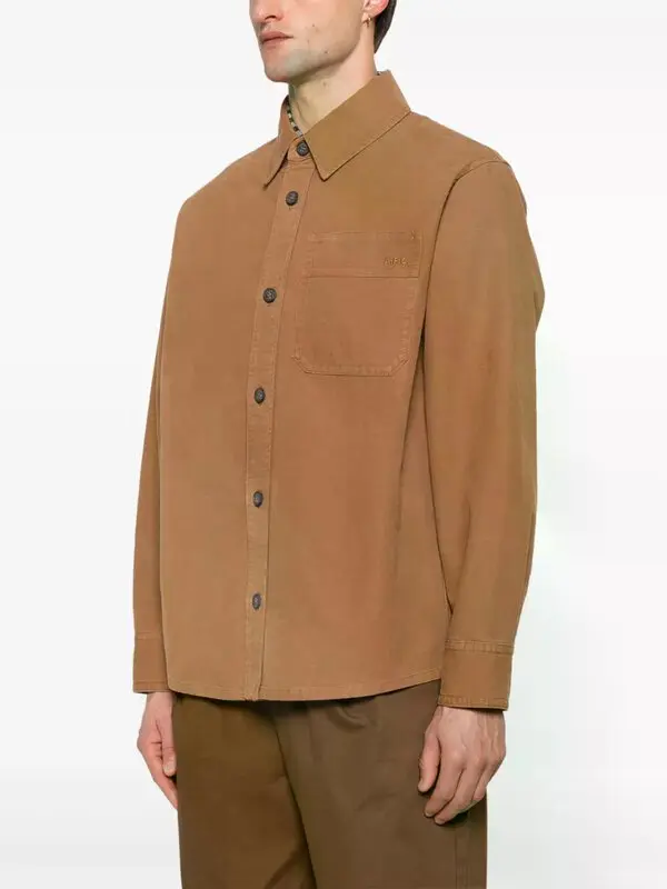 A.p.c. Basile Shirt - Brown