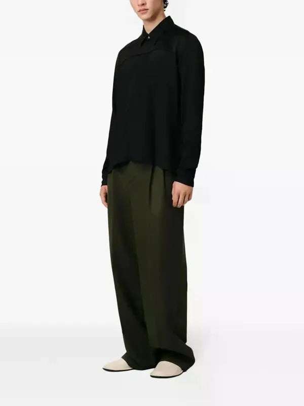 Ami Long-sleeved Contrasted Shirt