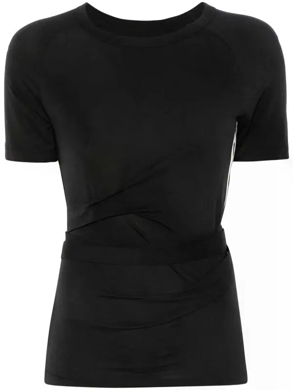 Y3 3-stripes Logo T-shirt - Black