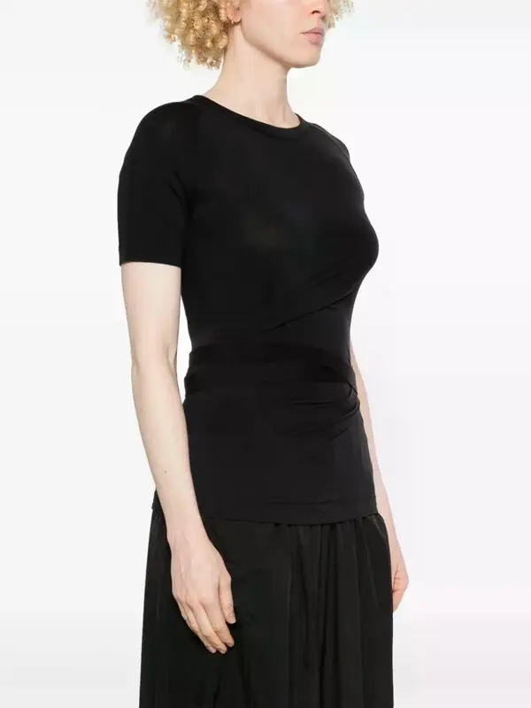 Y3 3-stripes Logo T-shirt - Black