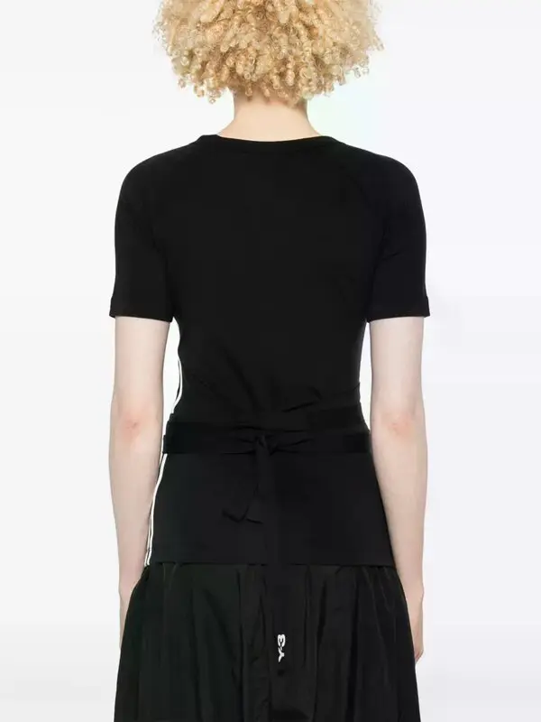 Y3 3-stripes Logo T-shirt - Black
