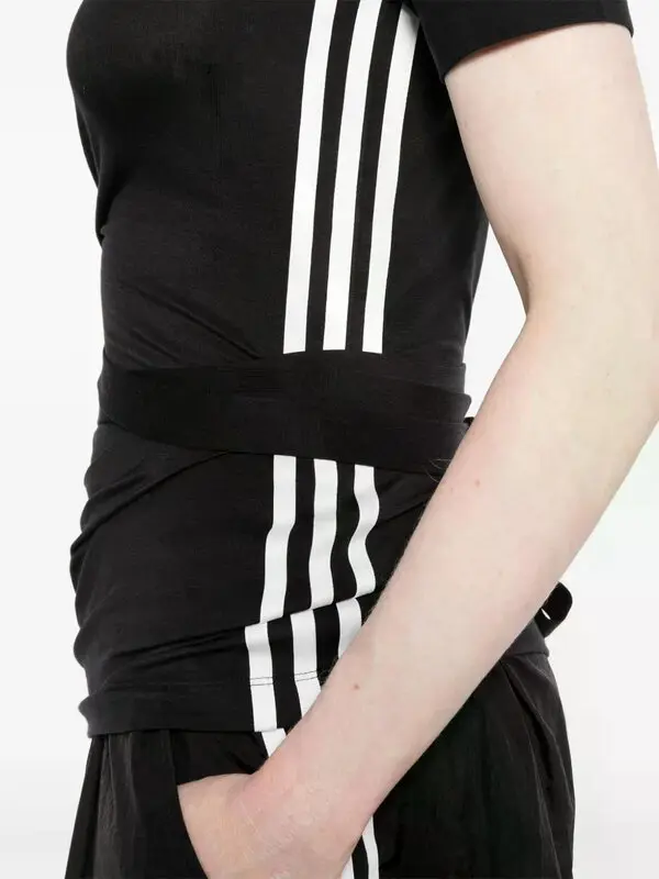 Y3 3-stripes Logo T-shirt - Black
