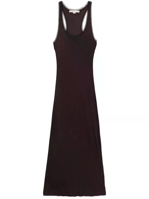 Remain Birger Christensen Mesh-trim Maxi Dress