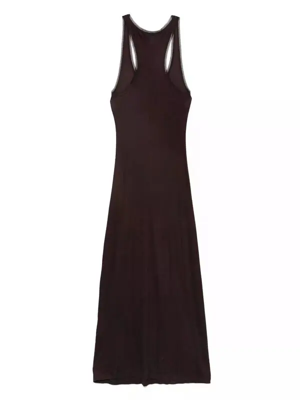 Remain Birger Christensen Mesh-trim Maxi Dress