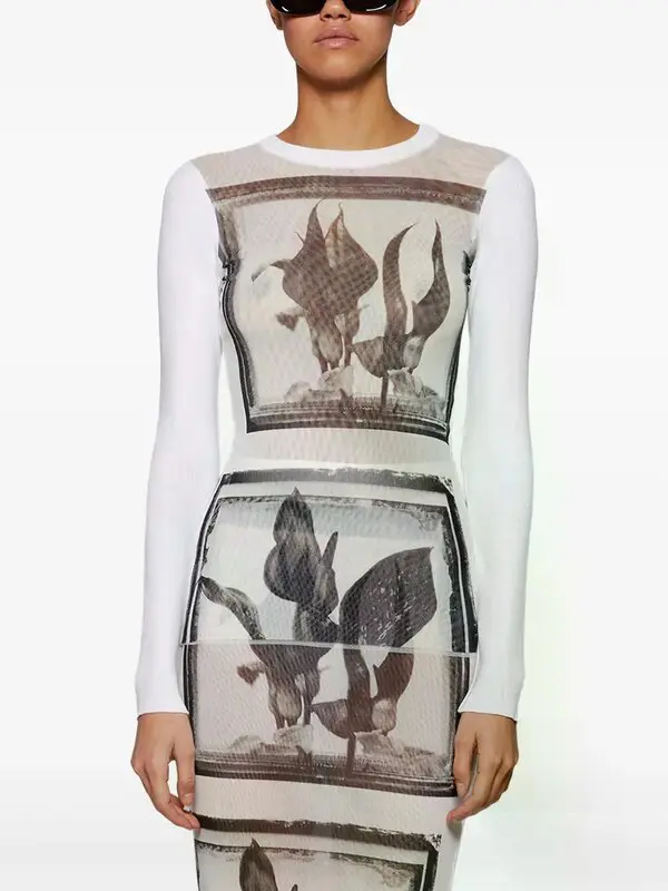 JEAN PAUL GAULTIER Flowers Cadres Top