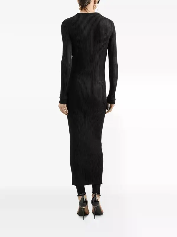 Dolce & Gabbana Dna Ribbed Wool Dress