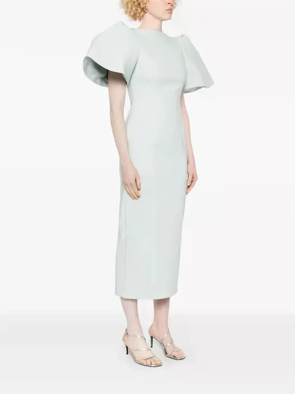 Solace London Lora Midi Dress - Blue | Editorialist