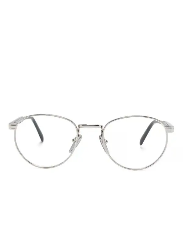 Prada Round Frame Glasses - Silver