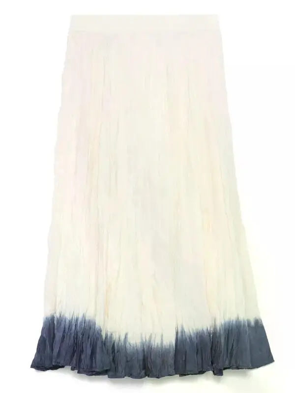 JOSEPH Crinkled Midi Skirt - Neutrals