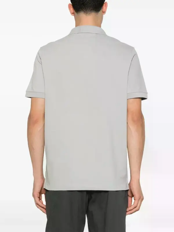 Stone Island Logo-patch Polo Shirt - Grey