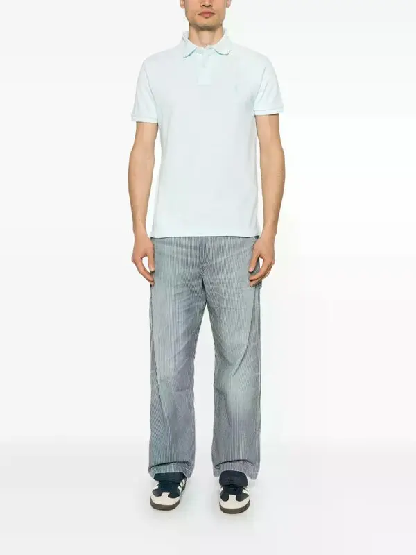 Polo Ralph Lauren Polo Poney-embroidered Polo Shirt - Blue