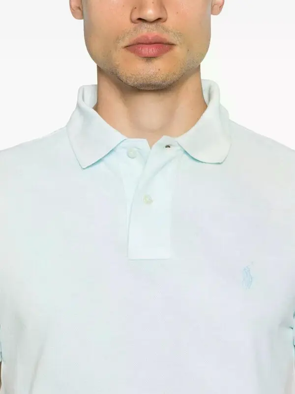 Polo Ralph Lauren Polo Poney-embroidered Polo Shirt - Blue