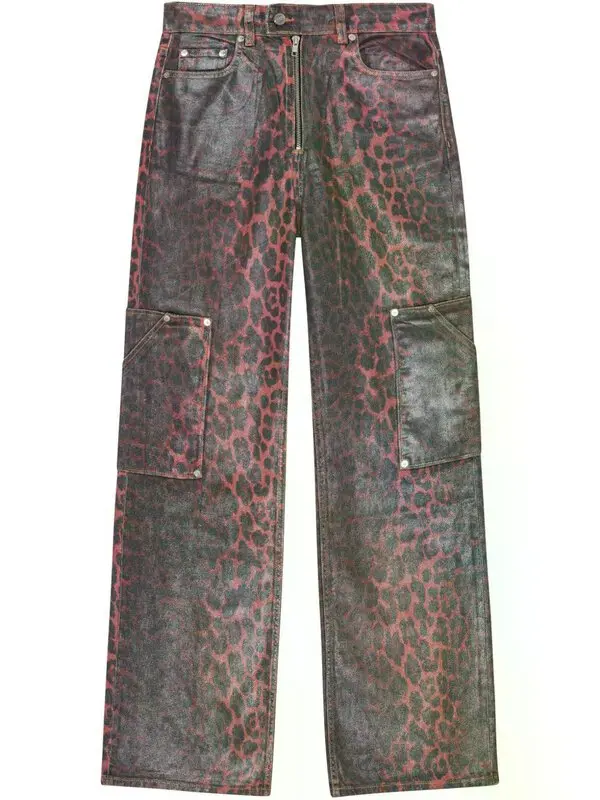 GANNI Leopard-print Jeans